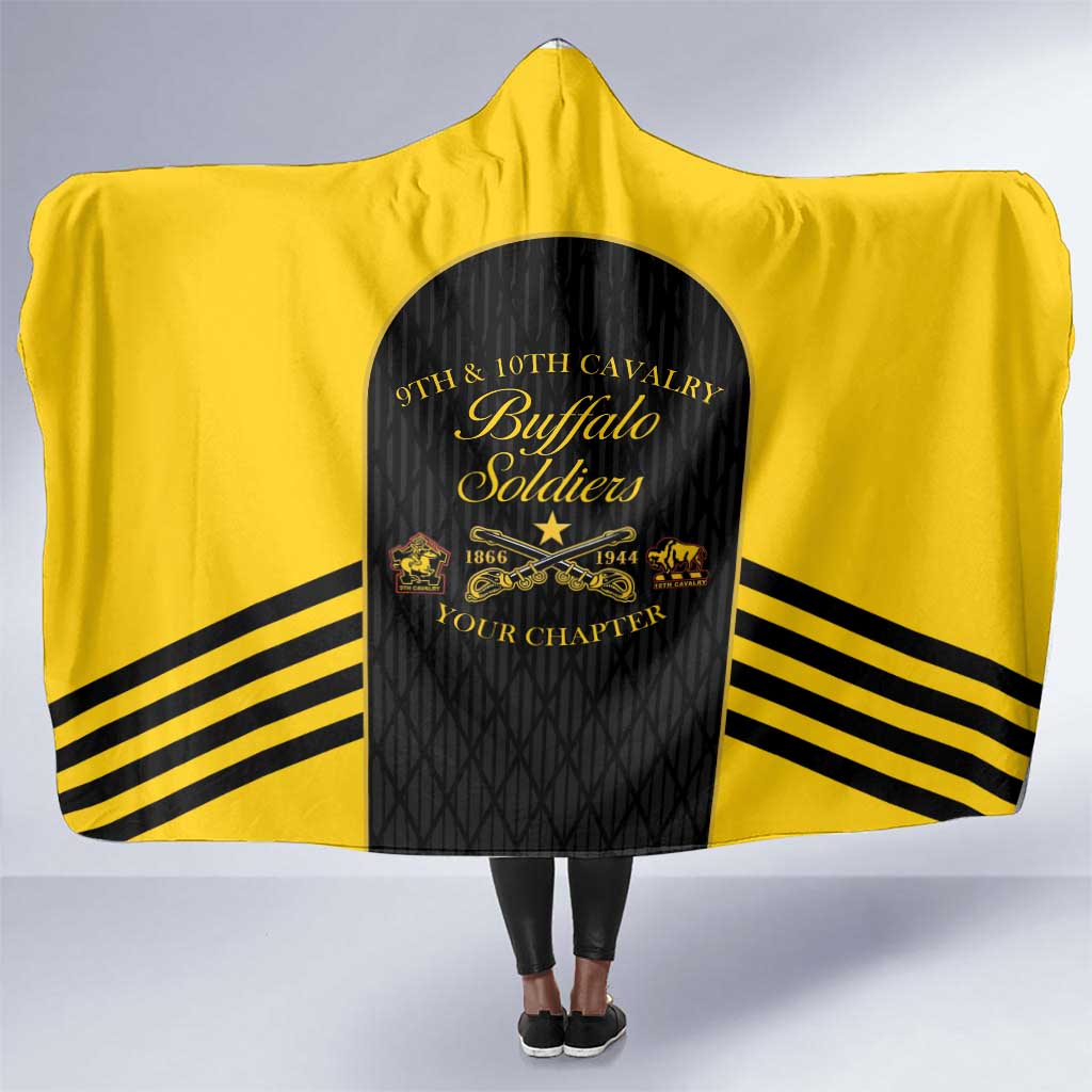 Personalized Buffalo Soldiers Hooded Blanket 9th & 10th Cavalry ...