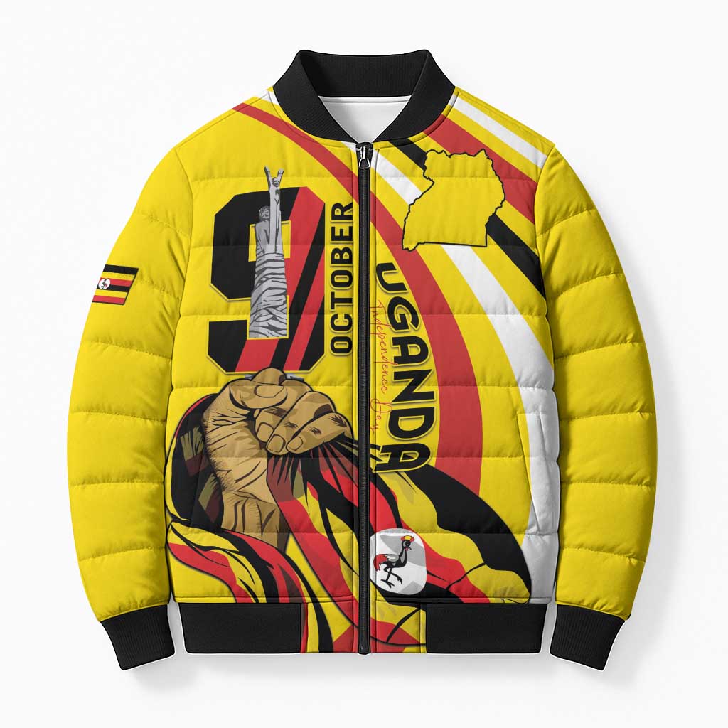 Uganda Bomber Puffer Jacket 63rd Anniversary Of Independence by African ...