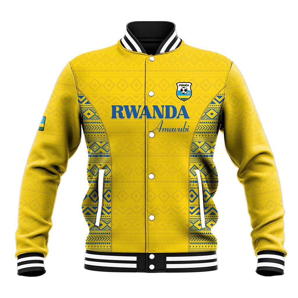 Rwanda Football Custom Baseball Jacket Stand With Amavubi - Yellow by ...