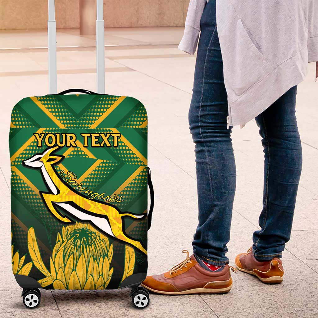 South Africa Rugby Custom Luggage Cover Go Springboks Go by AfricanPride