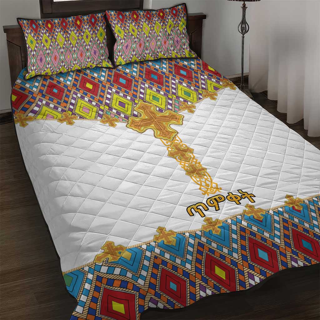Happy Ethiopian Timkat Quilt Bed Set Cross Mix Tilet Pattern by ...