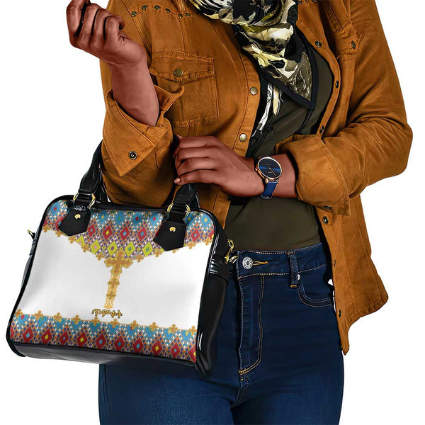 Happy Ethiopian Timkat Shoulder Handbag Cross Mix Tilet Pattern by ...