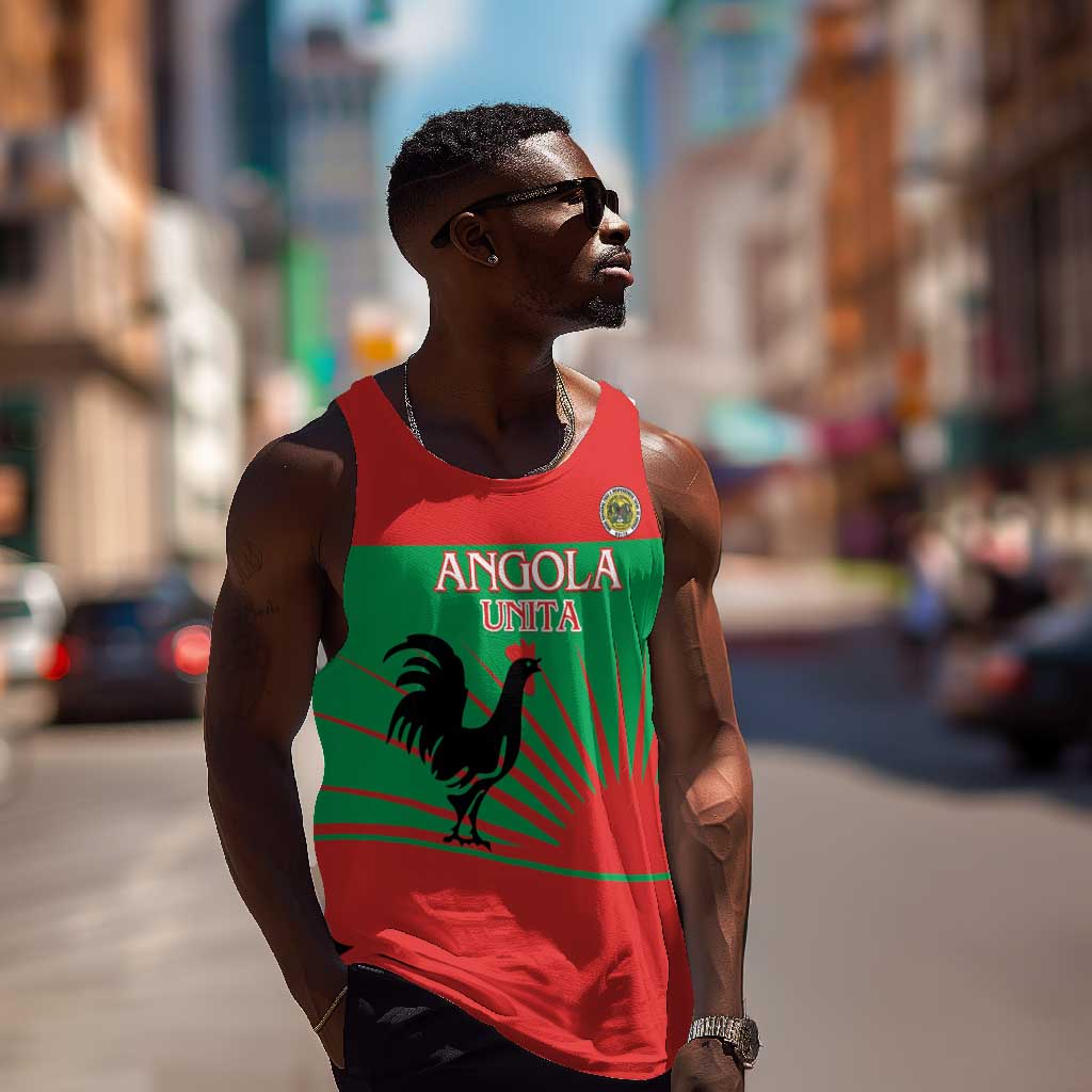 Personalized Angola Men Tank Top UNITA Party Flag Style by AfricanPride