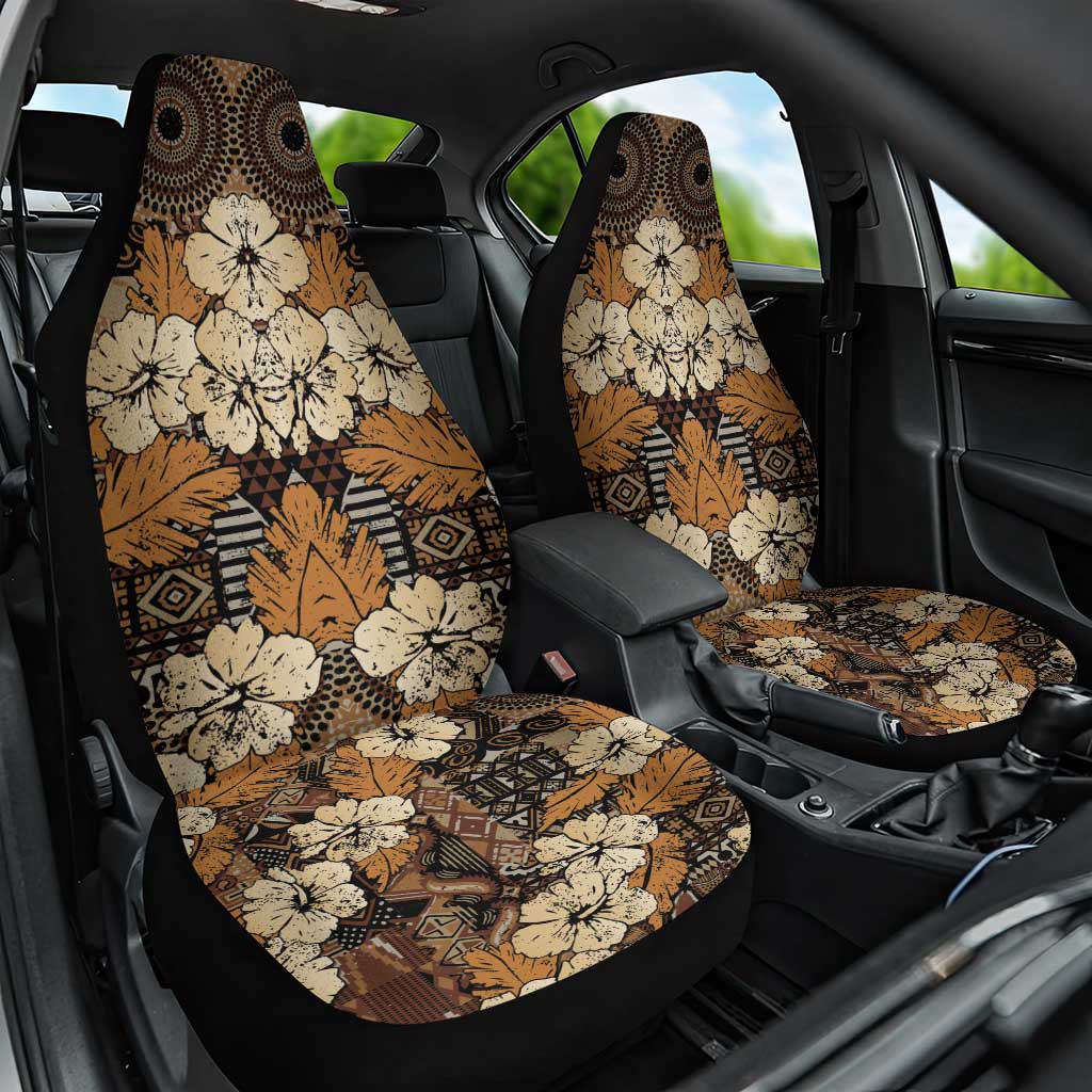 Afro Hibiscus Tropical Car Seat Cover African Pattern by African Pride