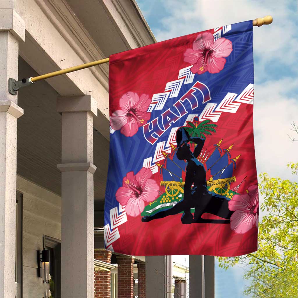 Haiti Neg Maron Garden Flag Coat Of Arms - Hisbicus Polynesian by ...