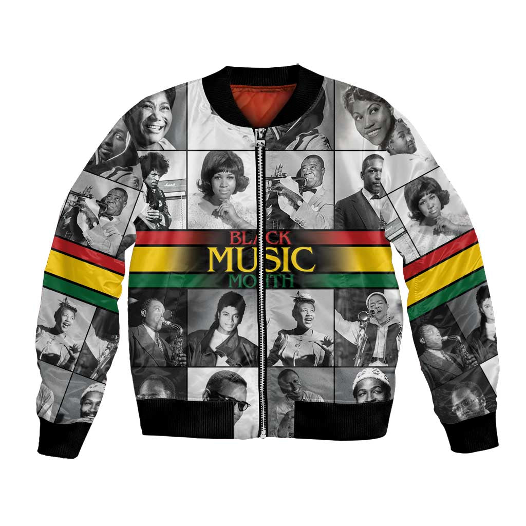 Black Music Month Legends Tribute Bomber Jacket by AfricanPride