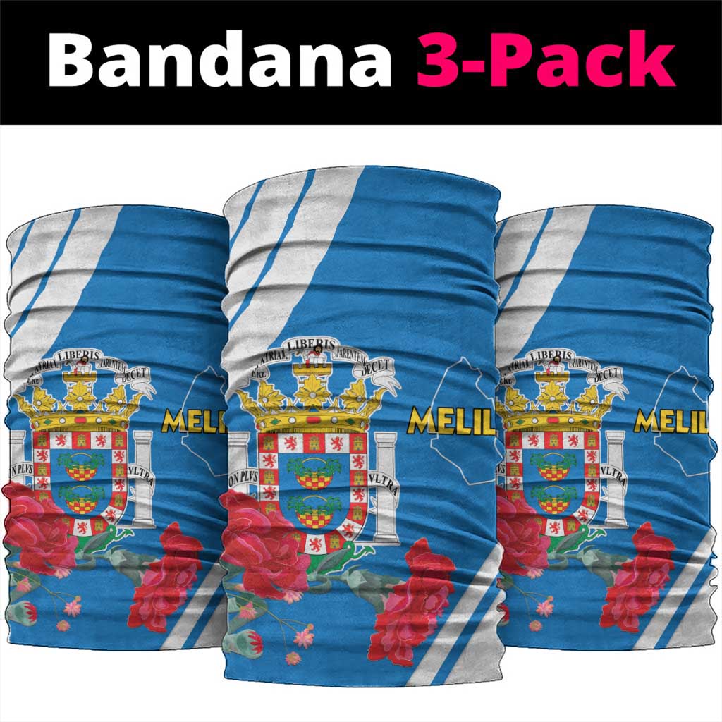 Melilla Spain Neck Gaiter Coat Of Arms Map by African Pride