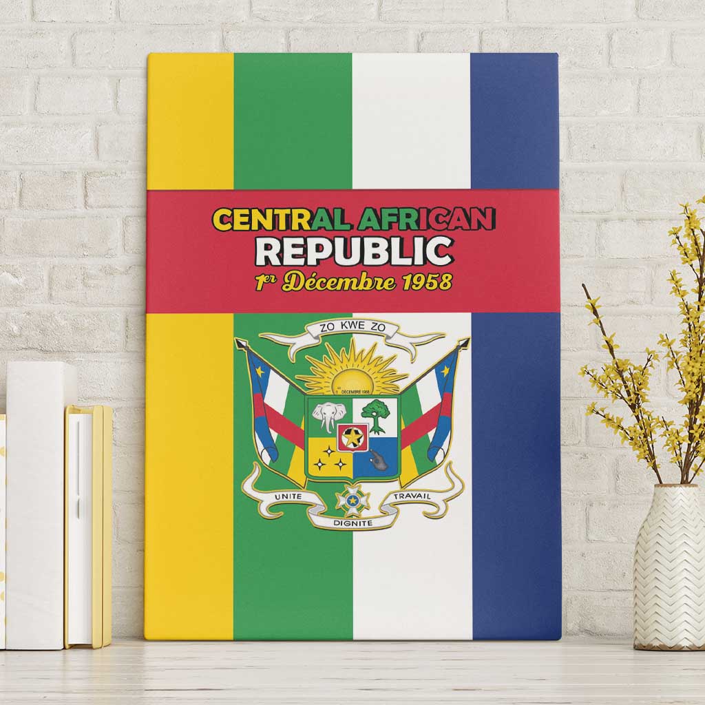 CAR Republic Day Canvas Wall Art Zo Kwe Zo by African Pride