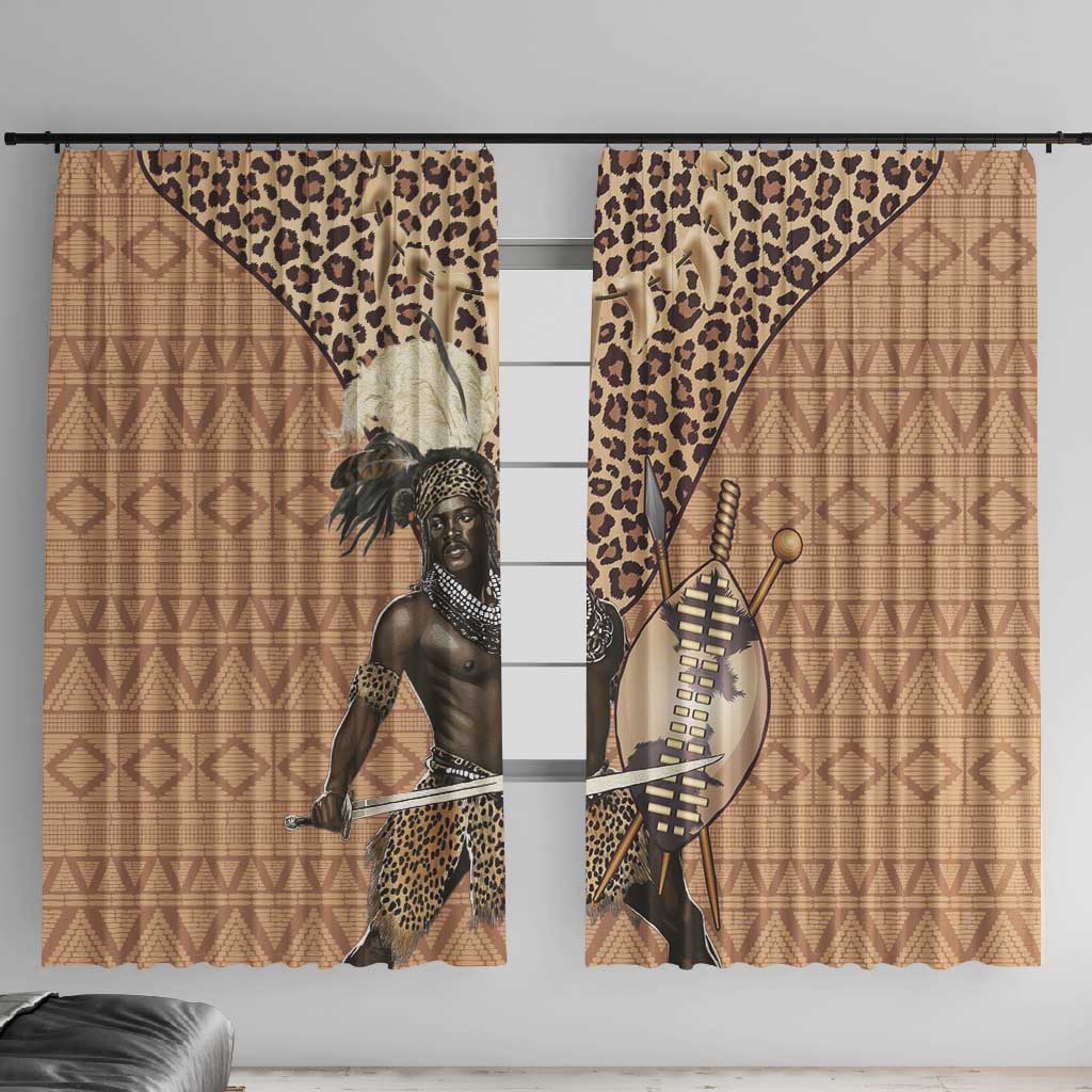 South Africa Zulu People Window Curtain Zulu Warrior - African Pattern ...