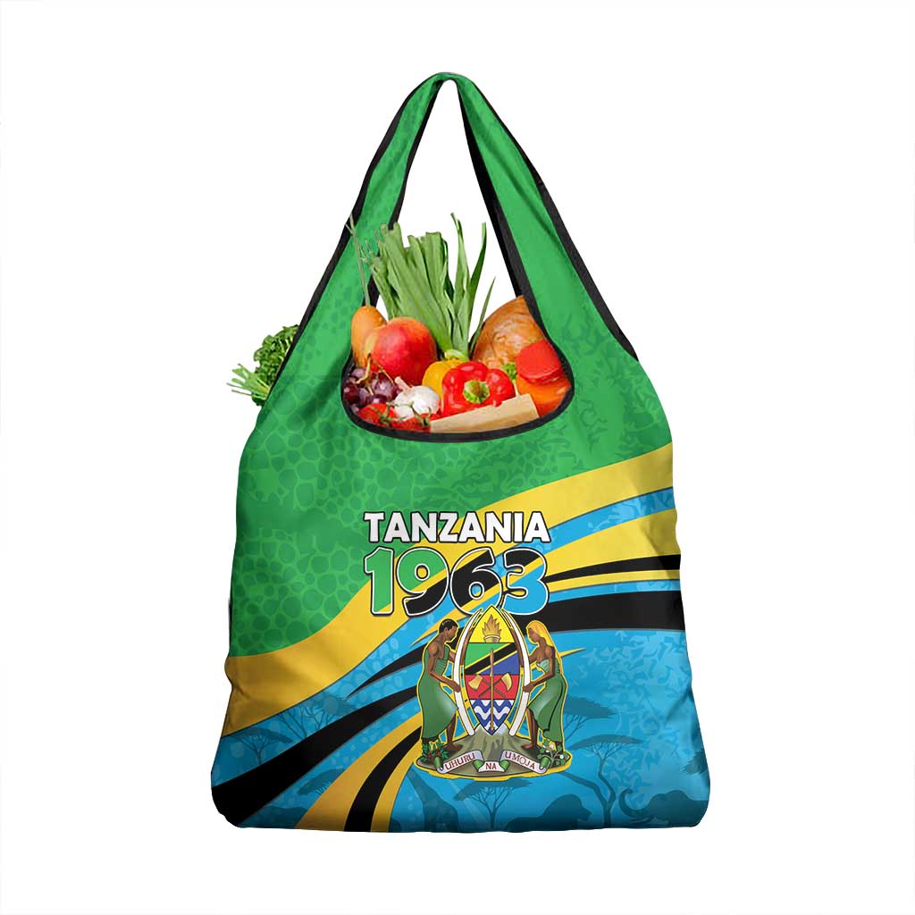 Tanzania Uhuru Day Grocery Bag Coat Of Arms - Sports Style by African Pride
