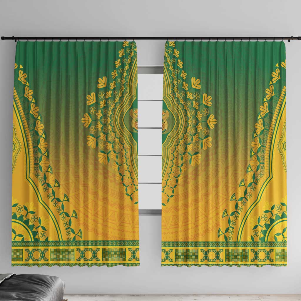 Afro South Africa Window Curtain African Dashiki Style by African Pride