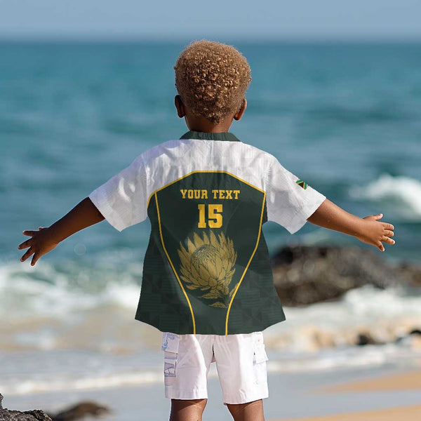 South Africa Rugby Personalised Kid Hawaiian Shirt Springboks Mascot ...