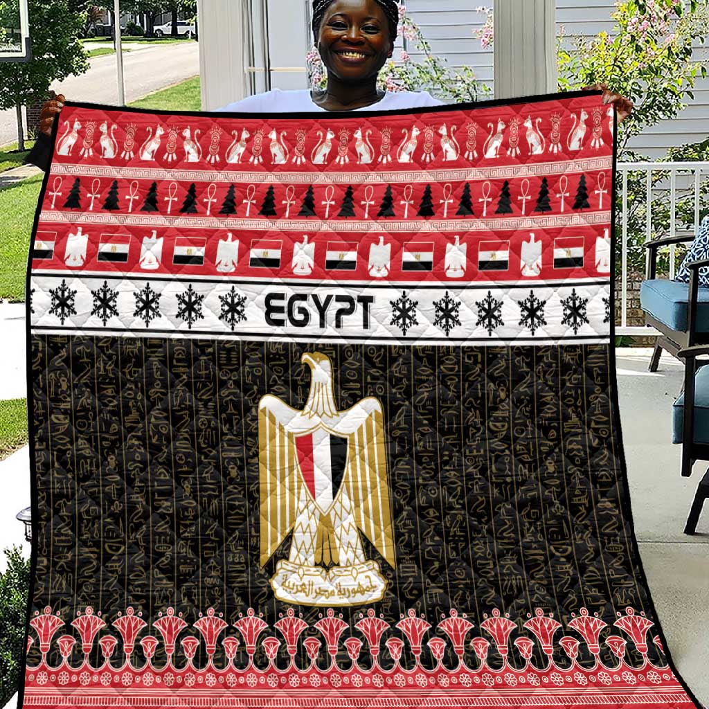 Afro Egypt Christmas Quilt Coat Of Arms Mix Egyptian Pattern by ...