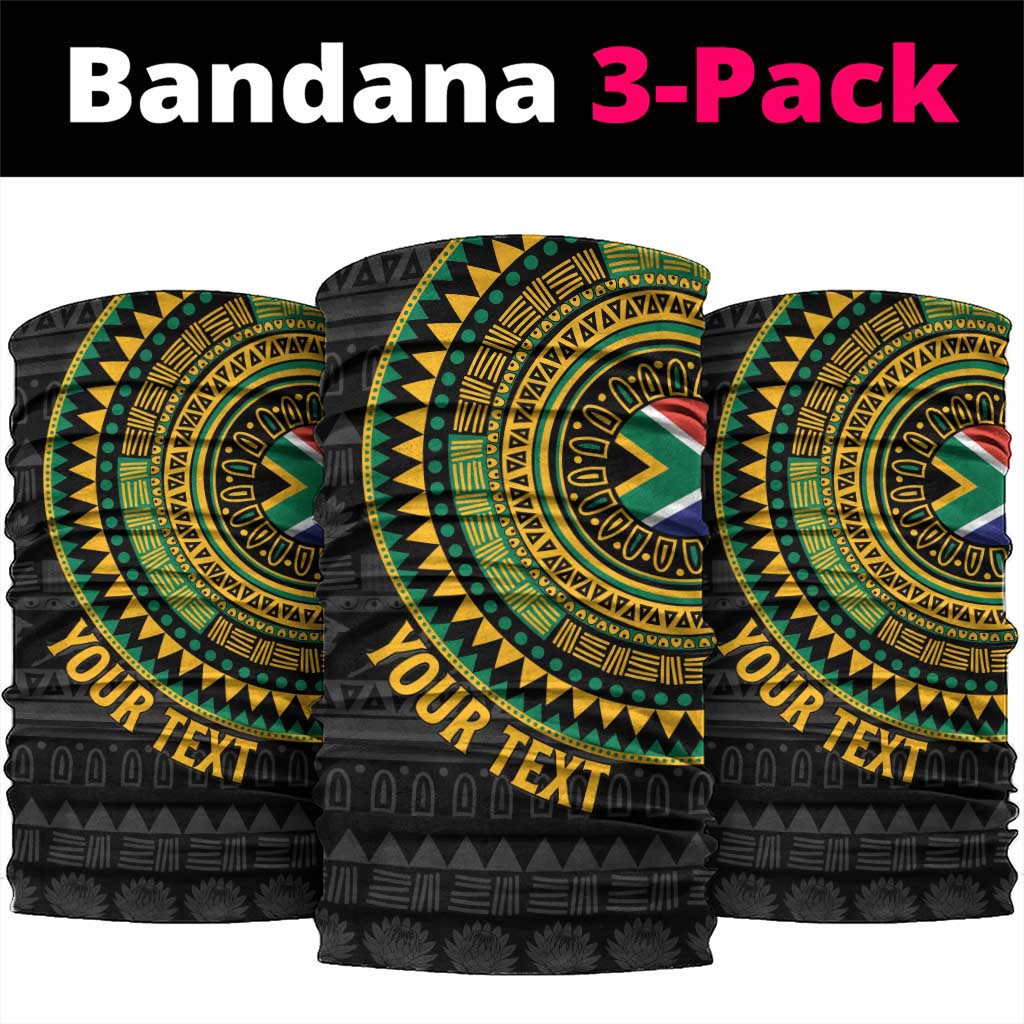 Personalised South Africa African Tribal Pattern Neck Gaiter Chest Arm ...