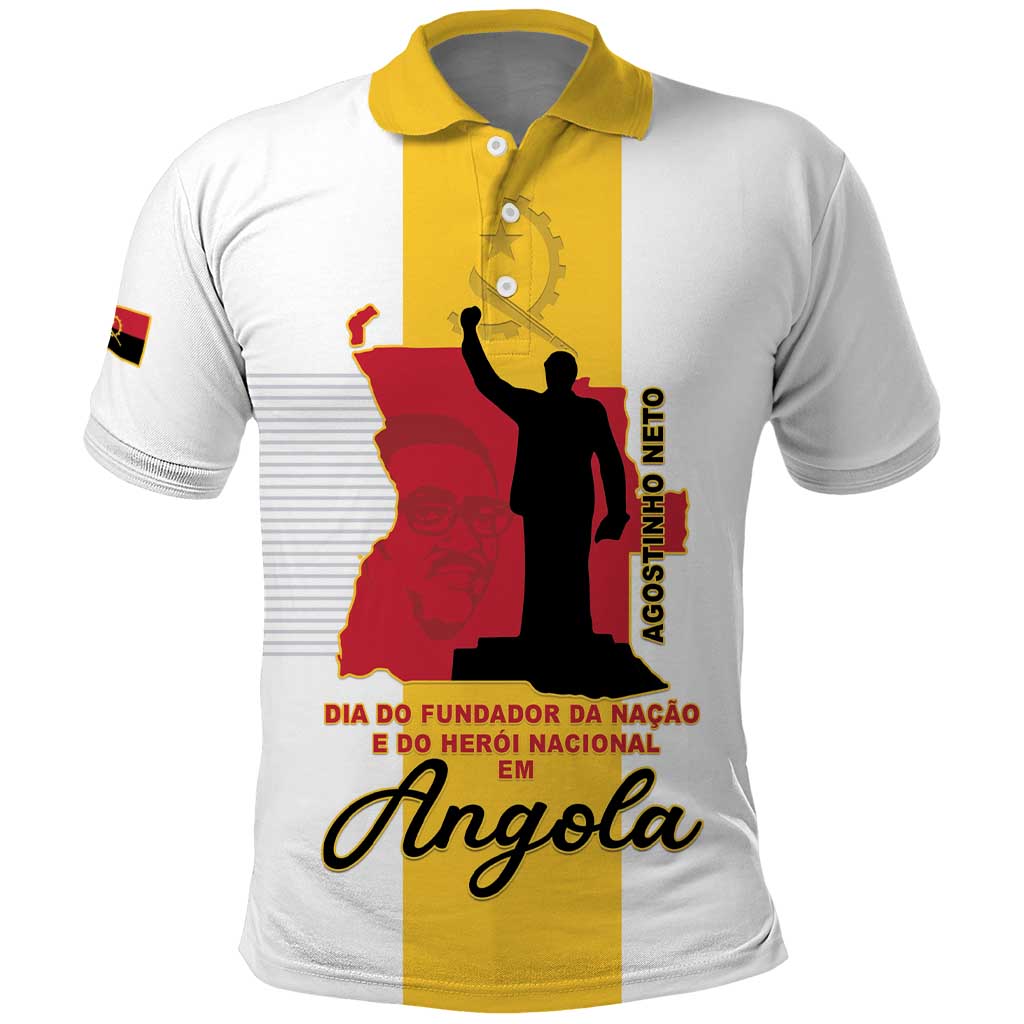 Personalized Dia dos Herois Nacionais de Angola Polo Shirt 17 de ...