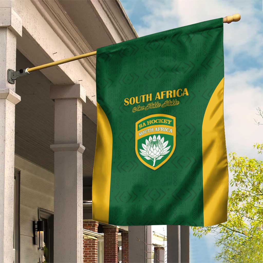 South Africa Hockey Garden Flag Come On Ama Stokke Stokke by African Pride