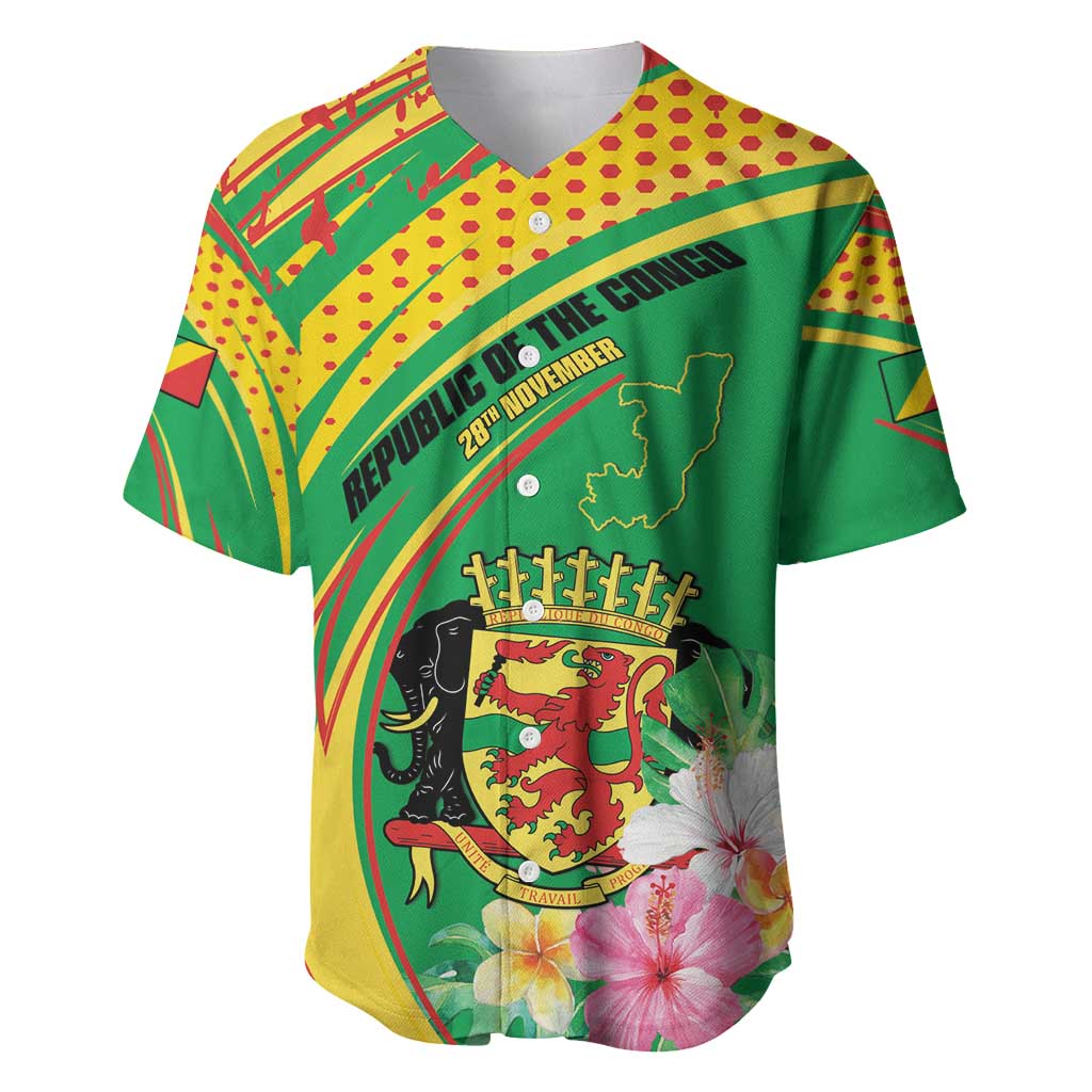 Personalized République du Congo Baseball Jersey Happy Republic Day ...
