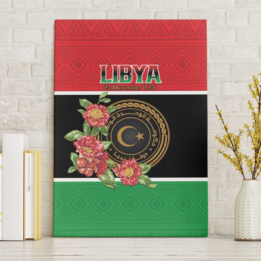 Happy Libya Canvas Wall Art Independence Day by African Pride