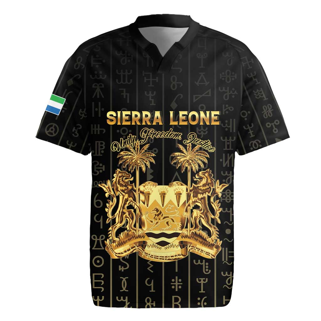 Personalized Sierra Leone Rugby Jersey Vai Syllabary Pattern by African ...