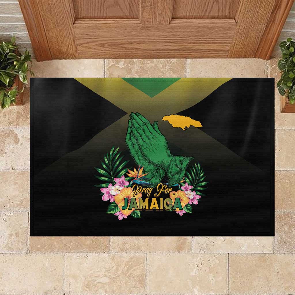 Jamaica Rubber Doormat Stay Strong - Stay Safe by African Pride