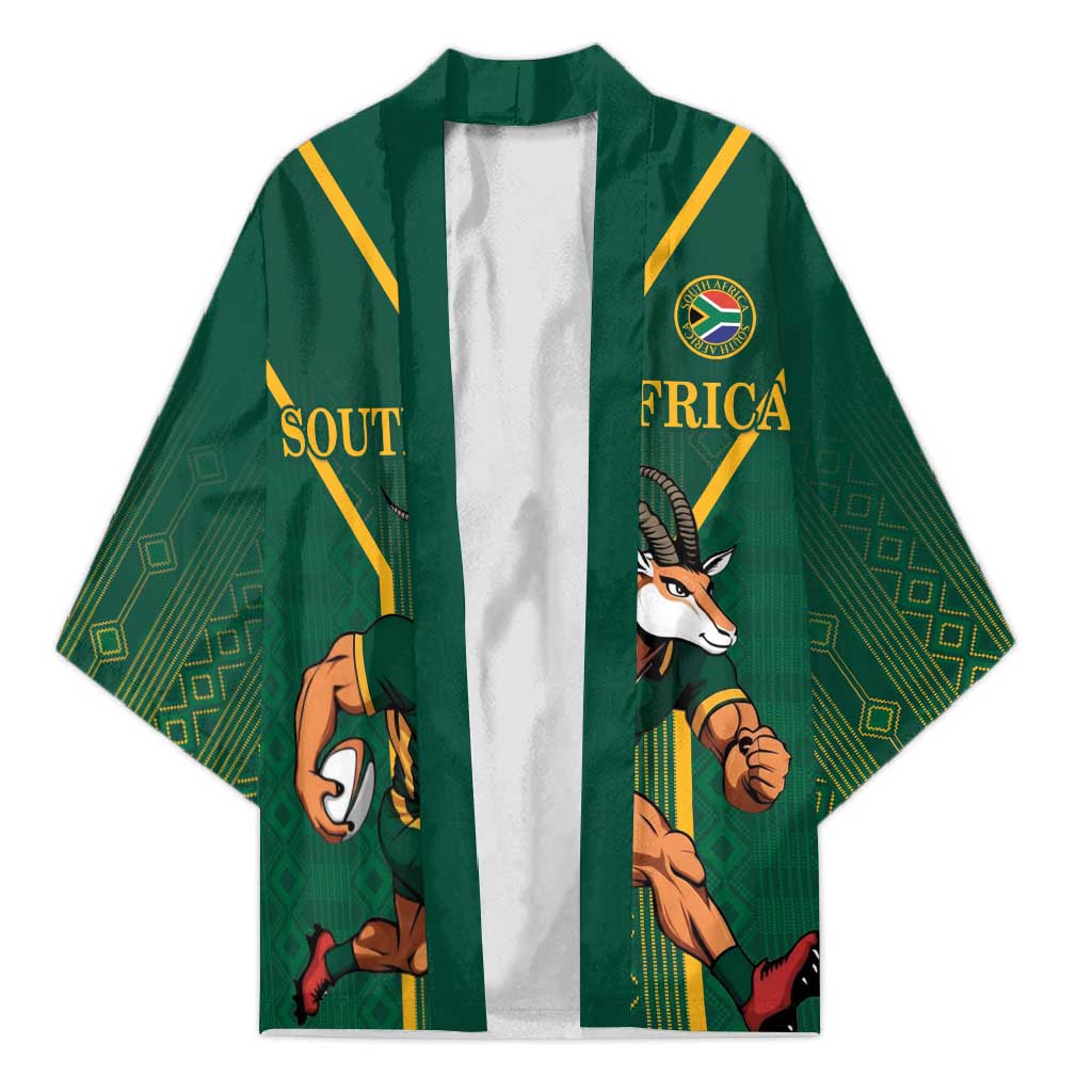 Custom South Africa Rugby Kimono Go Springboks by African Pride
