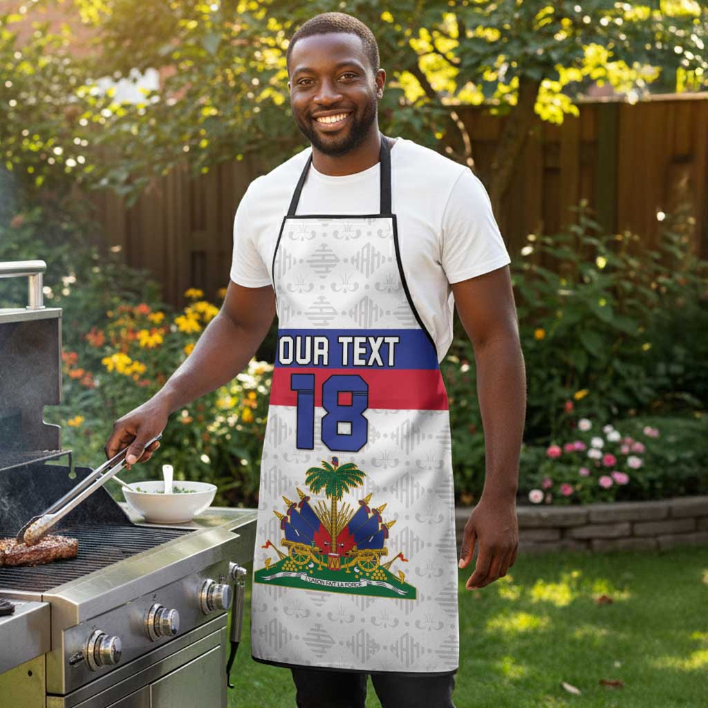 Custom Afro Haiti Football Apron Ekip Foutbol Ayiti by African Pride
