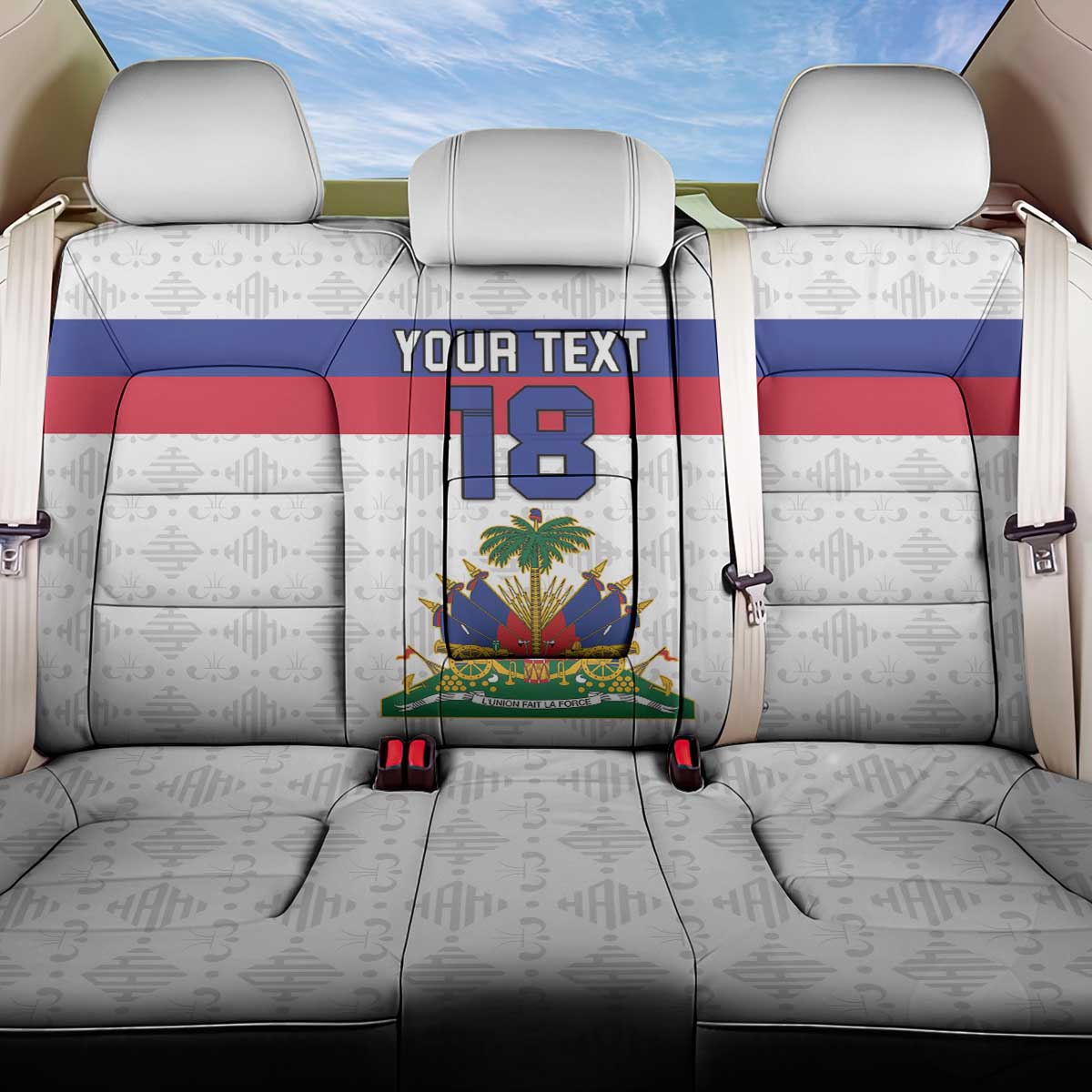 Custom Afro Haiti Football Back Car Seat Cover Ekip Foutbol Ayiti by ...