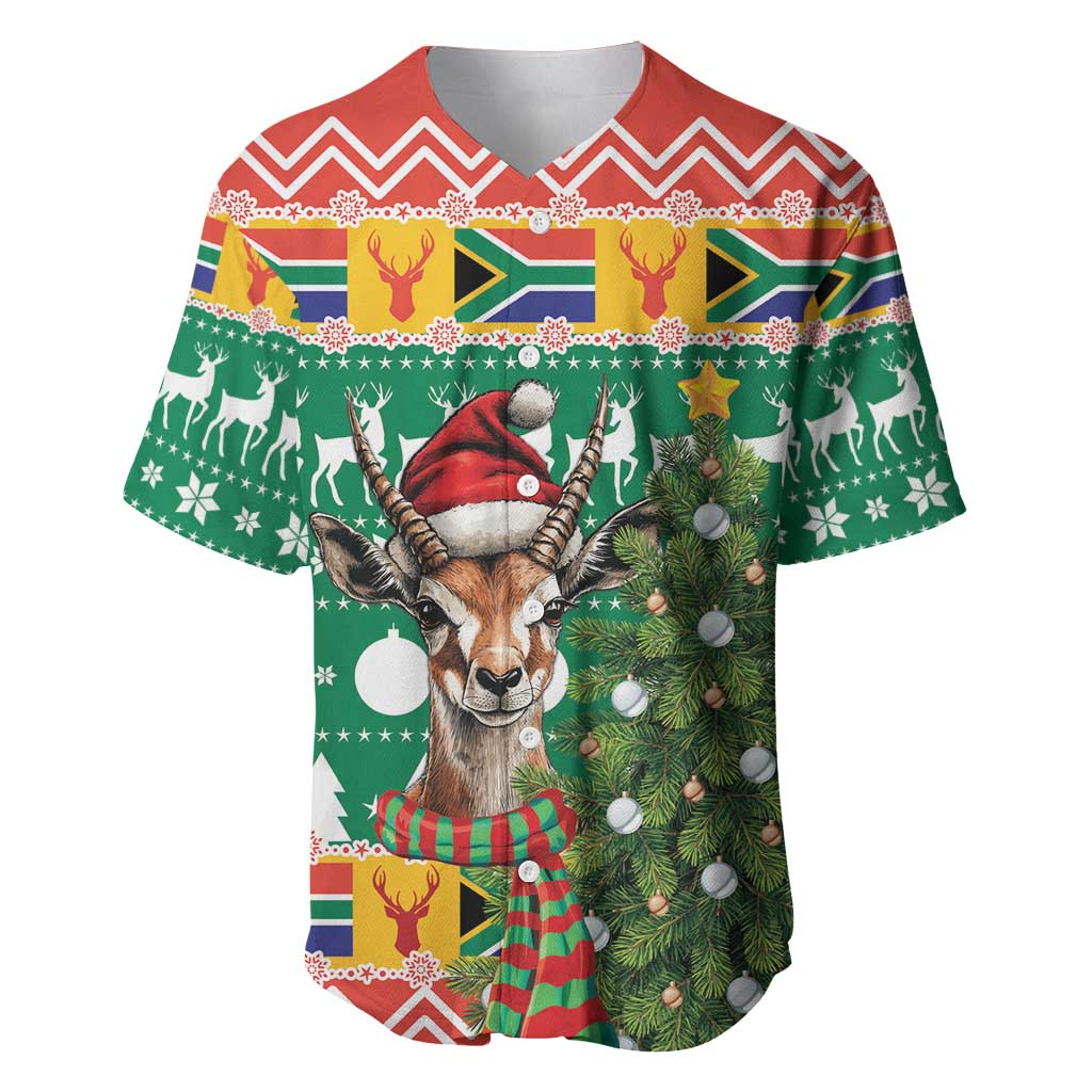 South Africa Springbok Baseball Jersey Christmas Tree - Lightning Art ...