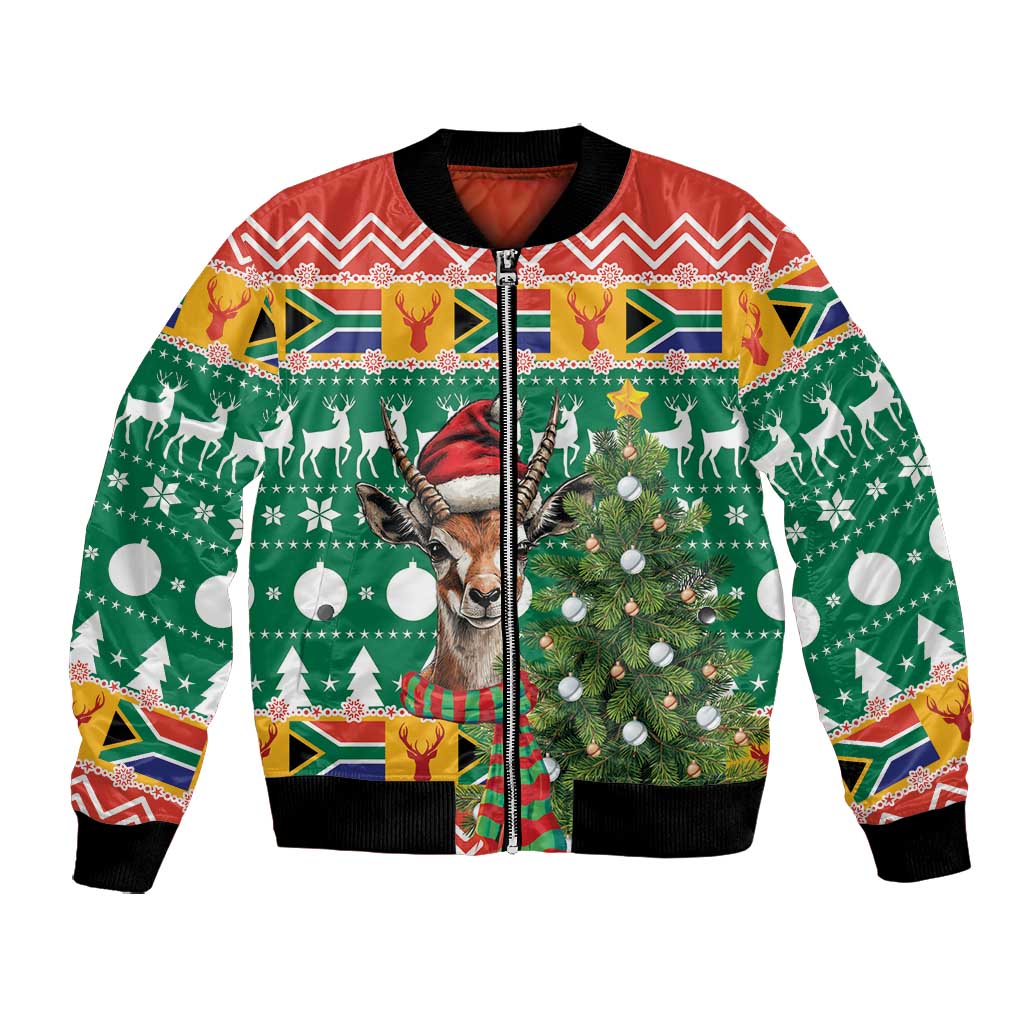 South Africa Springbok Bomber Jacket Christmas Tree - Lightning Art by ...