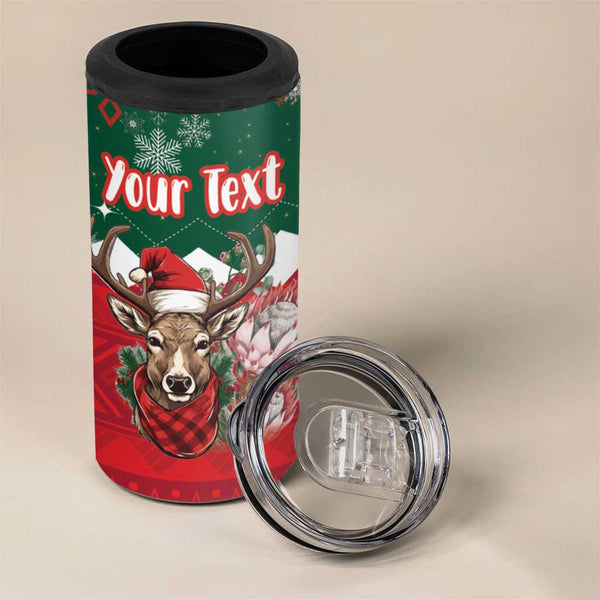 Personalized South Africa Merry Christmas 4 in 1 Can Cooler Tumbler ...