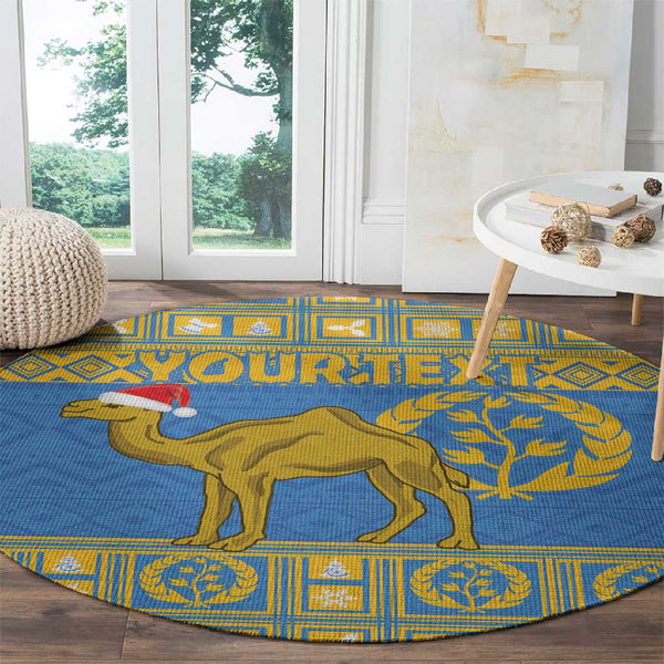 Personalized Eritrea Emblem Round Carpet Ruhus Beal Lidet - Kente ...