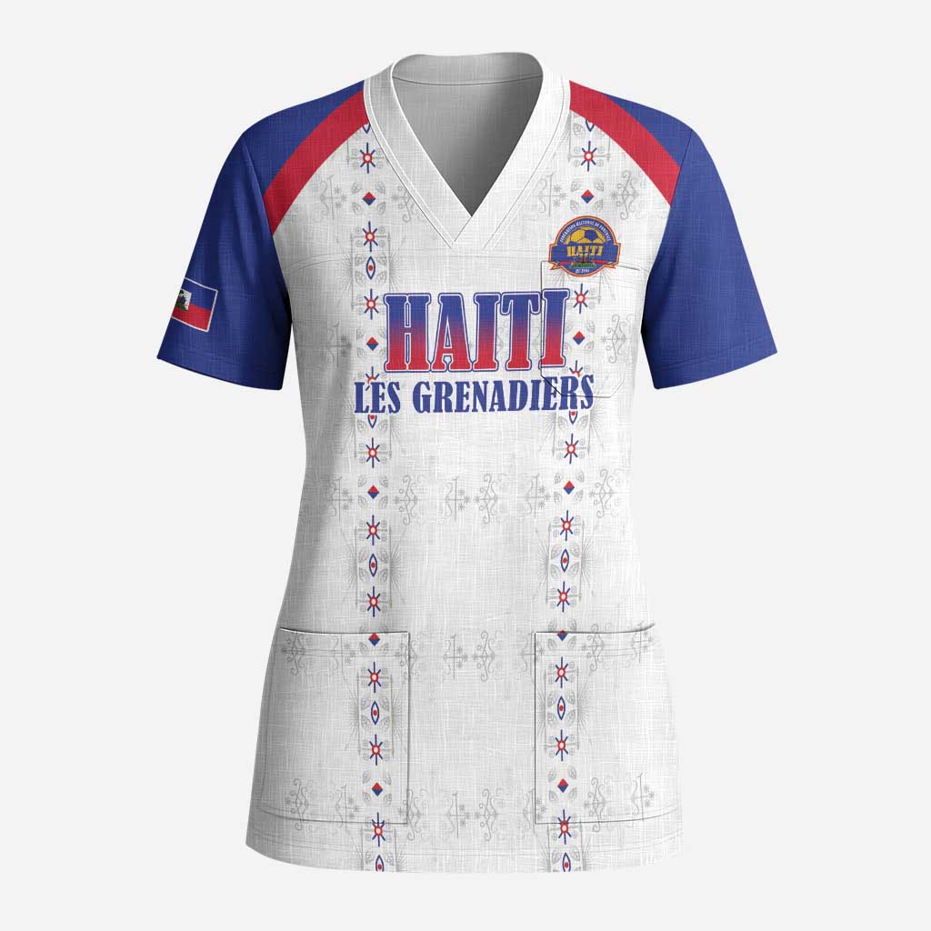 Custom Afro-Haitians Football Pride Scrub Top Les Grenadiers Veve Vodou ...