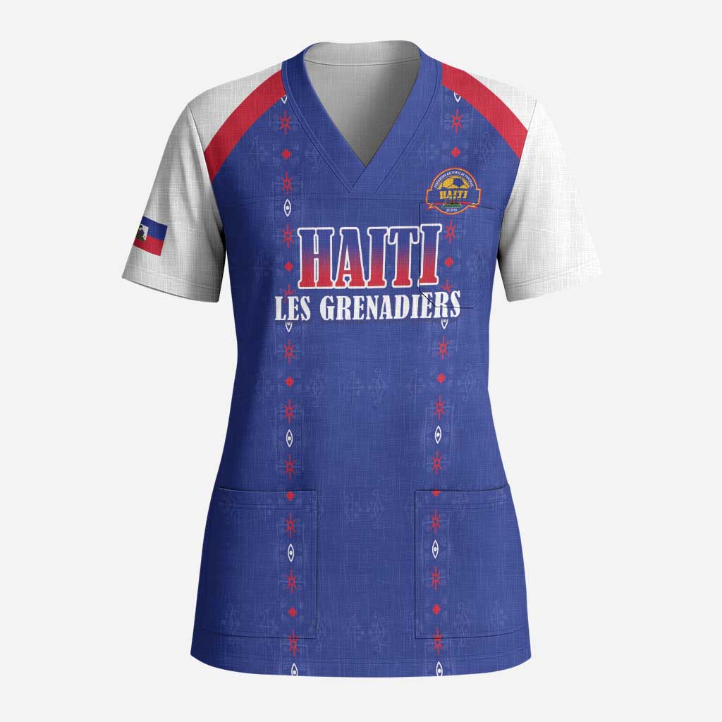 Custom Afro-Haitians Football Pride Scrub Top Les Grenadiers Veve Vodou ...