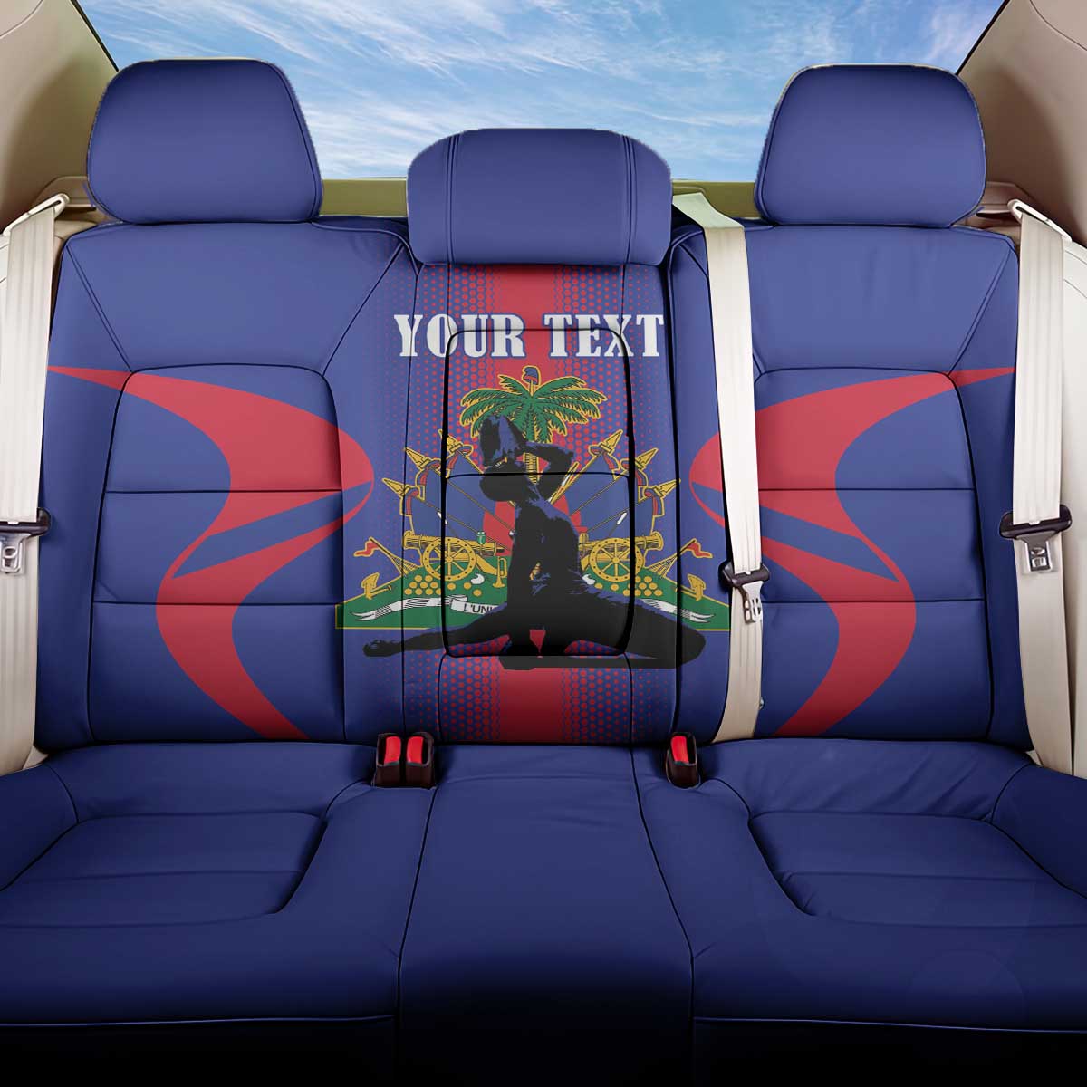 Afro-Haitians Pride Personalized Back Car Seat Cover Neg Marron Haitian ...