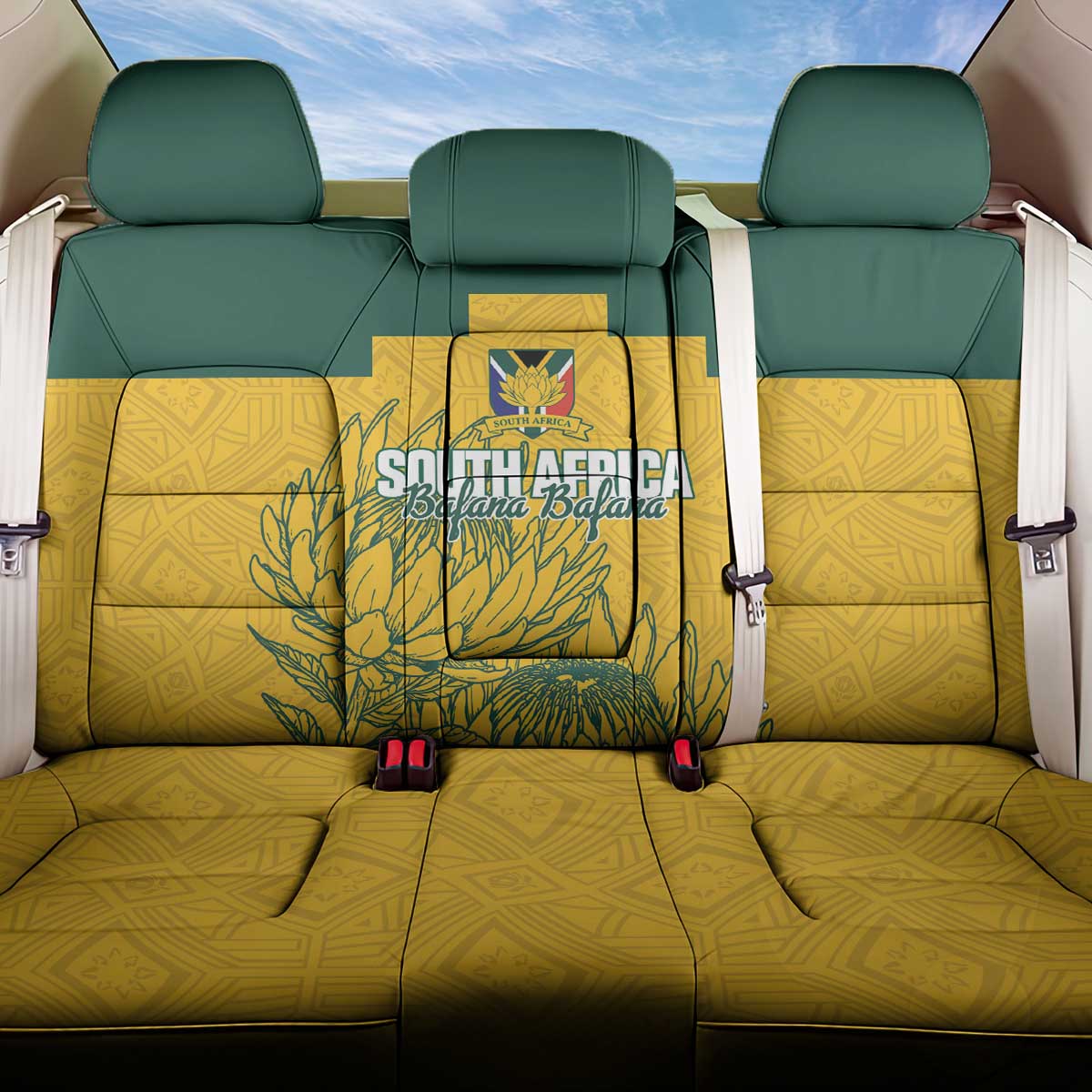 Custom South Africa Soccer Back Car Seat Cover From Protea Roots We ...