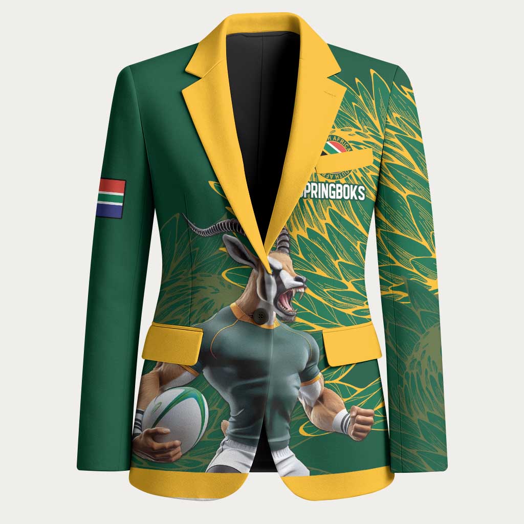 Rugby South Africa Champion Custom Blazer Springboks Mascot by African ...