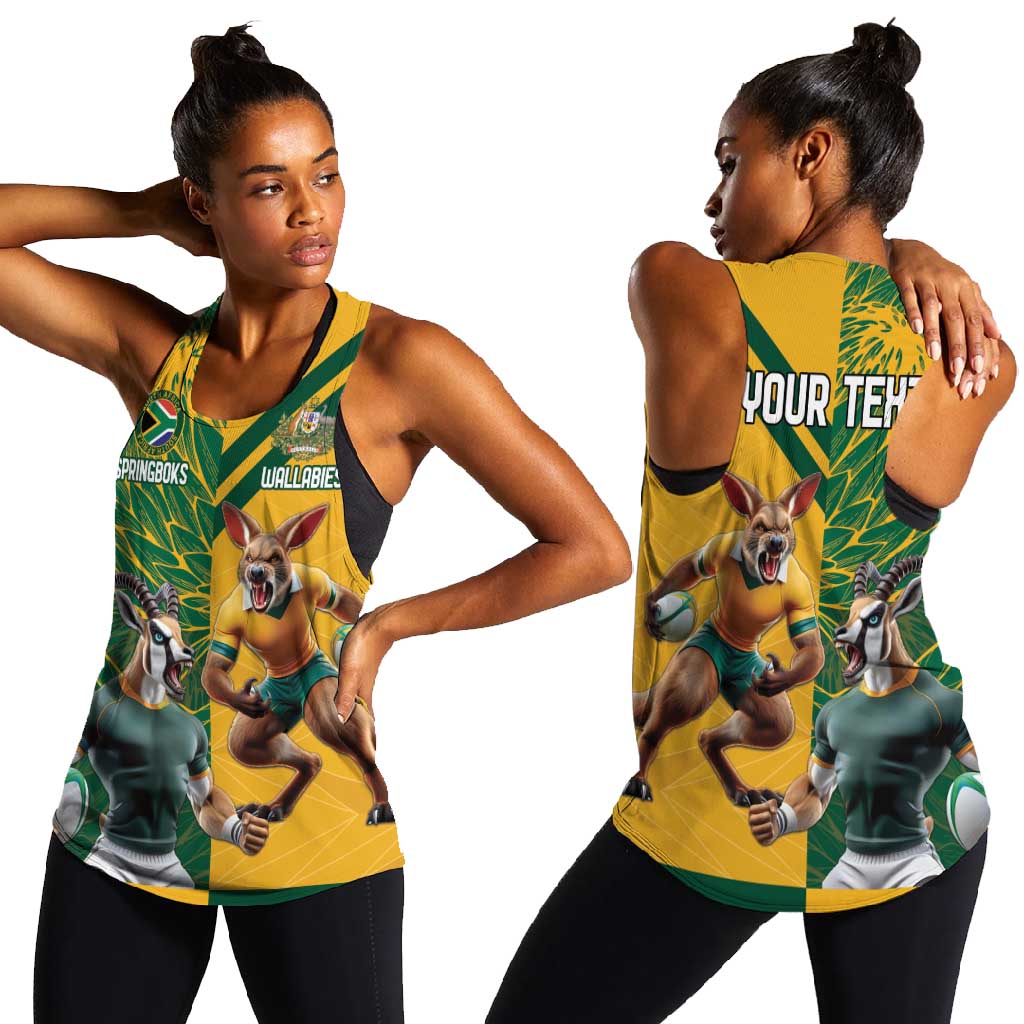 South Africa Australia Rugby Champion Personalized Women Racerback Tank ...