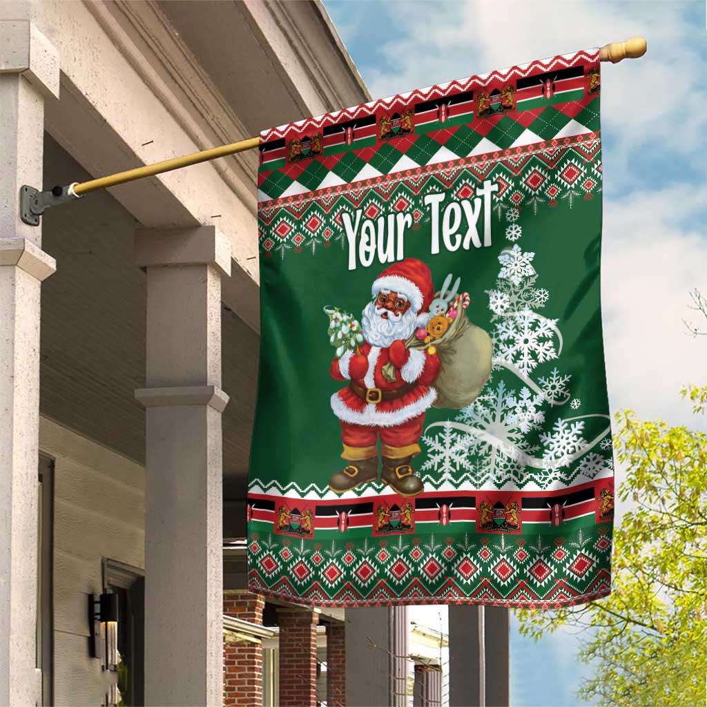 Personalized Afro Kenya Christmas Garden Flag African Santa - Folk ...