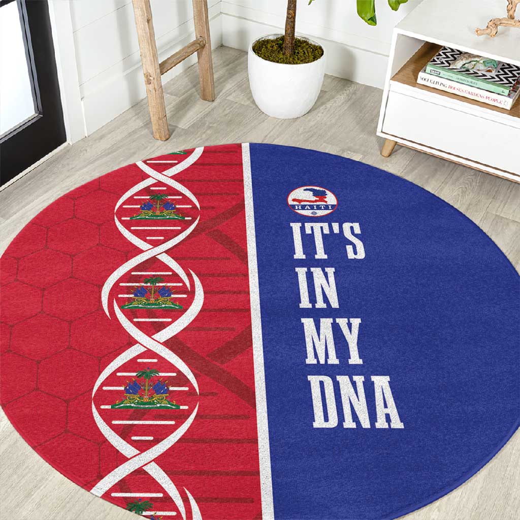 Afro-Haiti Football Round Carpet It's In My DNA by African Pride