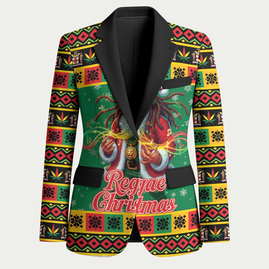 Afro-Jamaicans Christmas Blazer Reggae Santa with Dreadlocks Design by ...