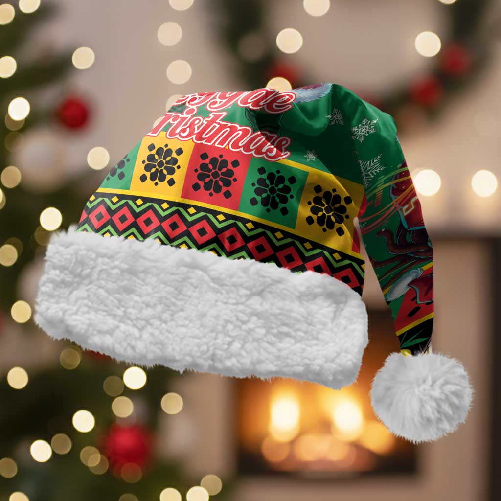 Afro-Jamaicans Christmas Santa Hat Reggae Santa with Dreadlocks Design ...