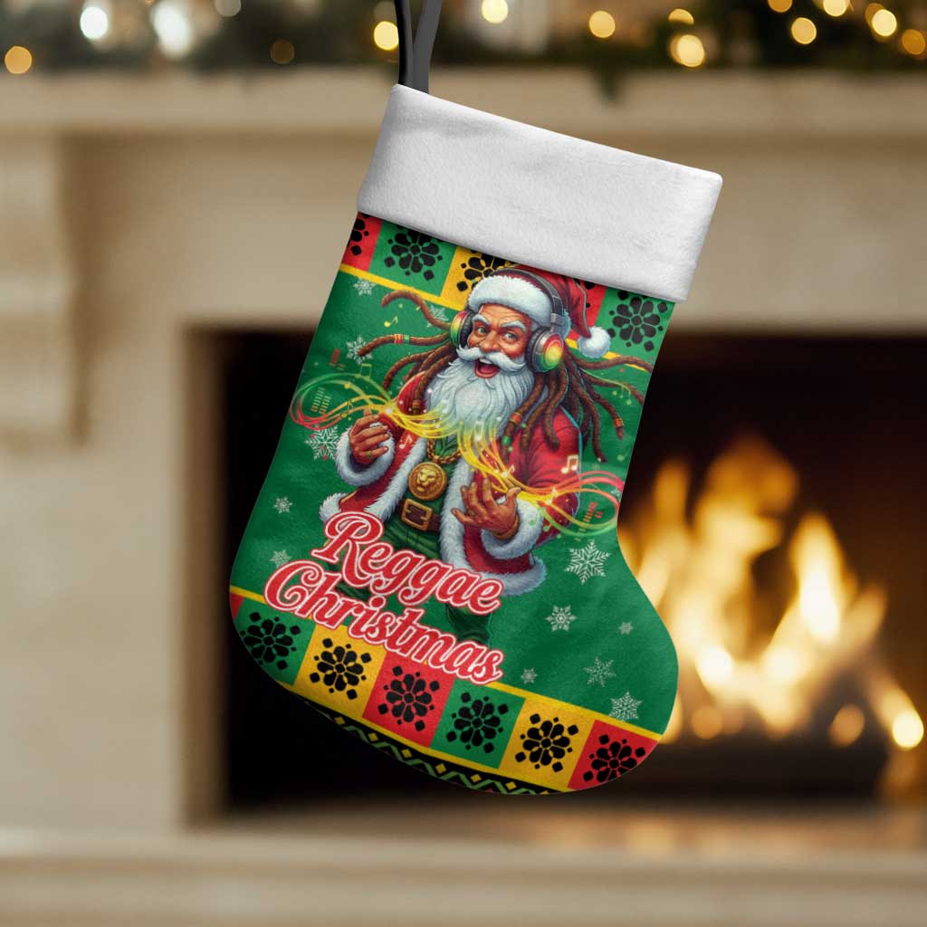 Afro-Jamaicans Christmas Stocking Reggae Santa with Dreadlocks Design ...