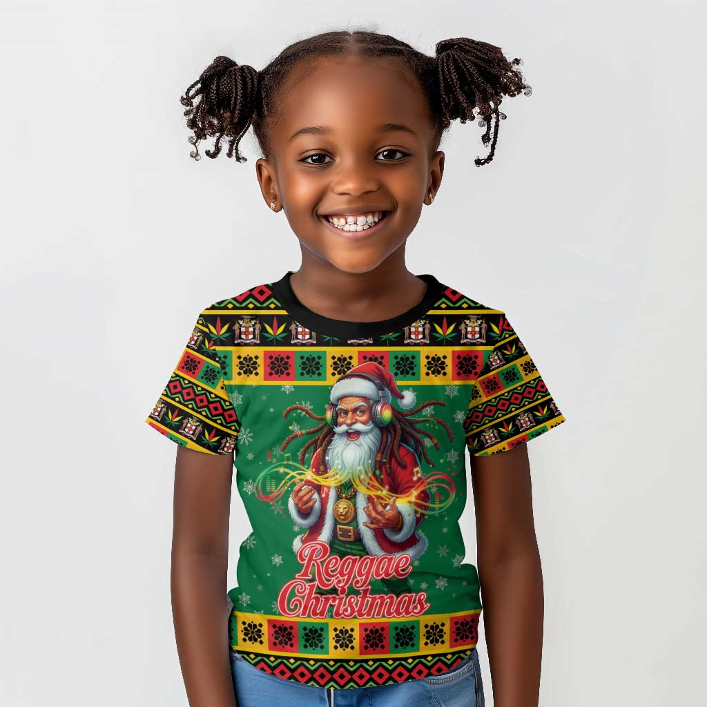 Afro-Jamaicans Christmas Kid T shirt Reggae Santa with Dreadlocks ...