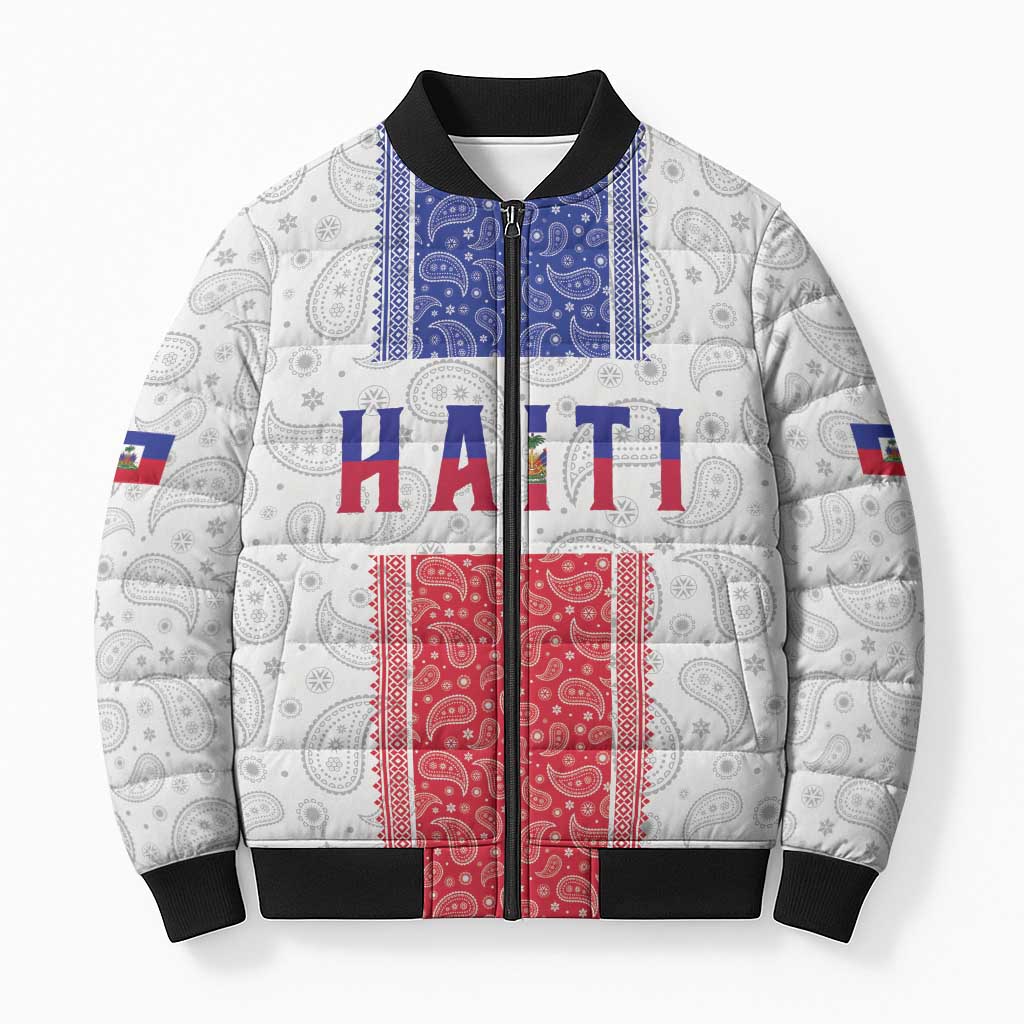 Haiti Flag Bomber Jacket & Puffer Jackets - African Pride
