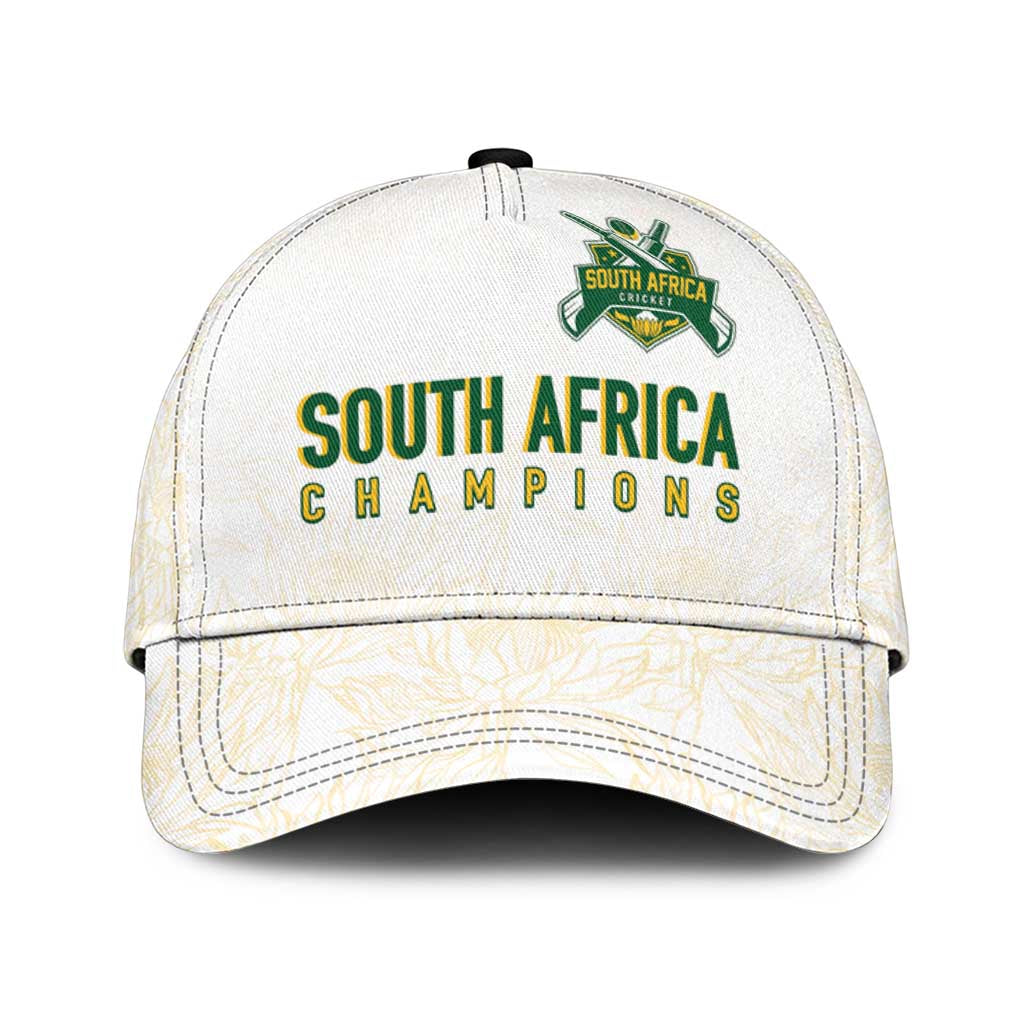 South Africa Cricket Champion Classic Cap Gold Proteas - All White by ...