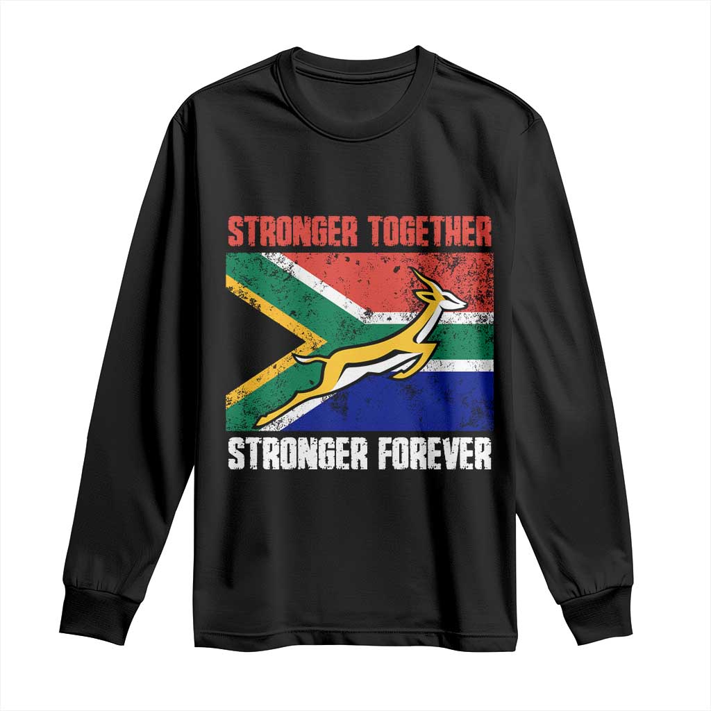 South Africa Rugby Springboks Long Sleeve Shirt Stronger Together ...