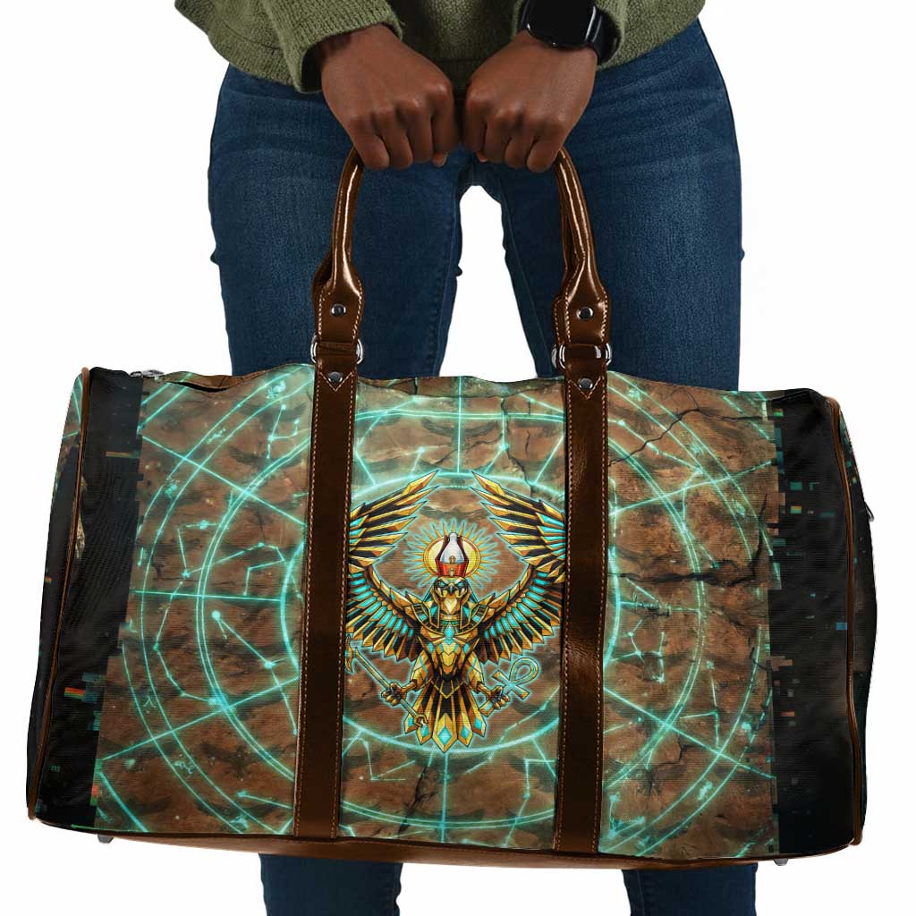 Horus Eye of Ra Travel Bag Golden Falcon Ancient Egyptian Symbol in ...