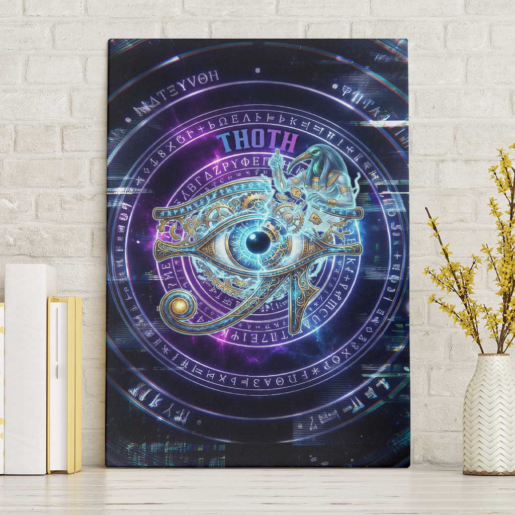 Thoth Ancient Egyptian Cosmic Canvas Wall Art with Sacred Eye and ...