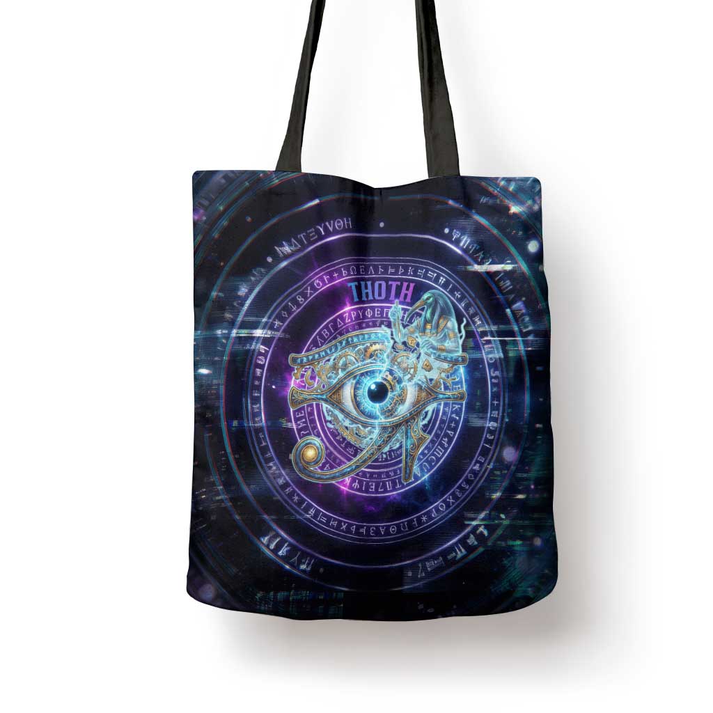 Thoth Ancient Egyptian Cosmic Tote Bag with Sacred Eye and Baboon ...