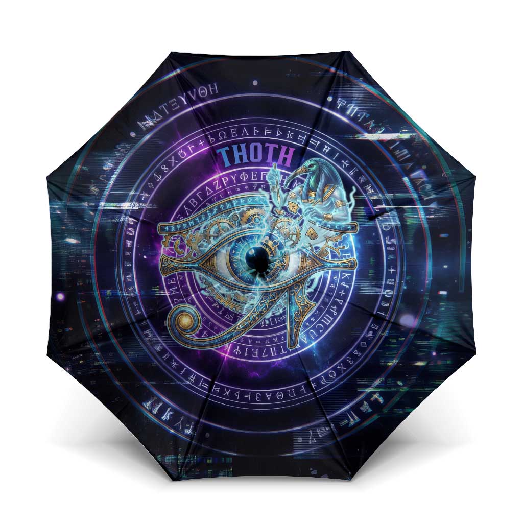 Thoth Ancient Egyptian Cosmic Umbrella with Sacred Eye and Baboon ...
